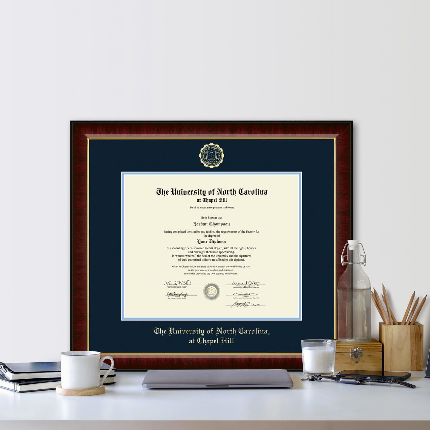 University of North Carolina Chapel Hill Gold Embossed Diploma Frame in ...