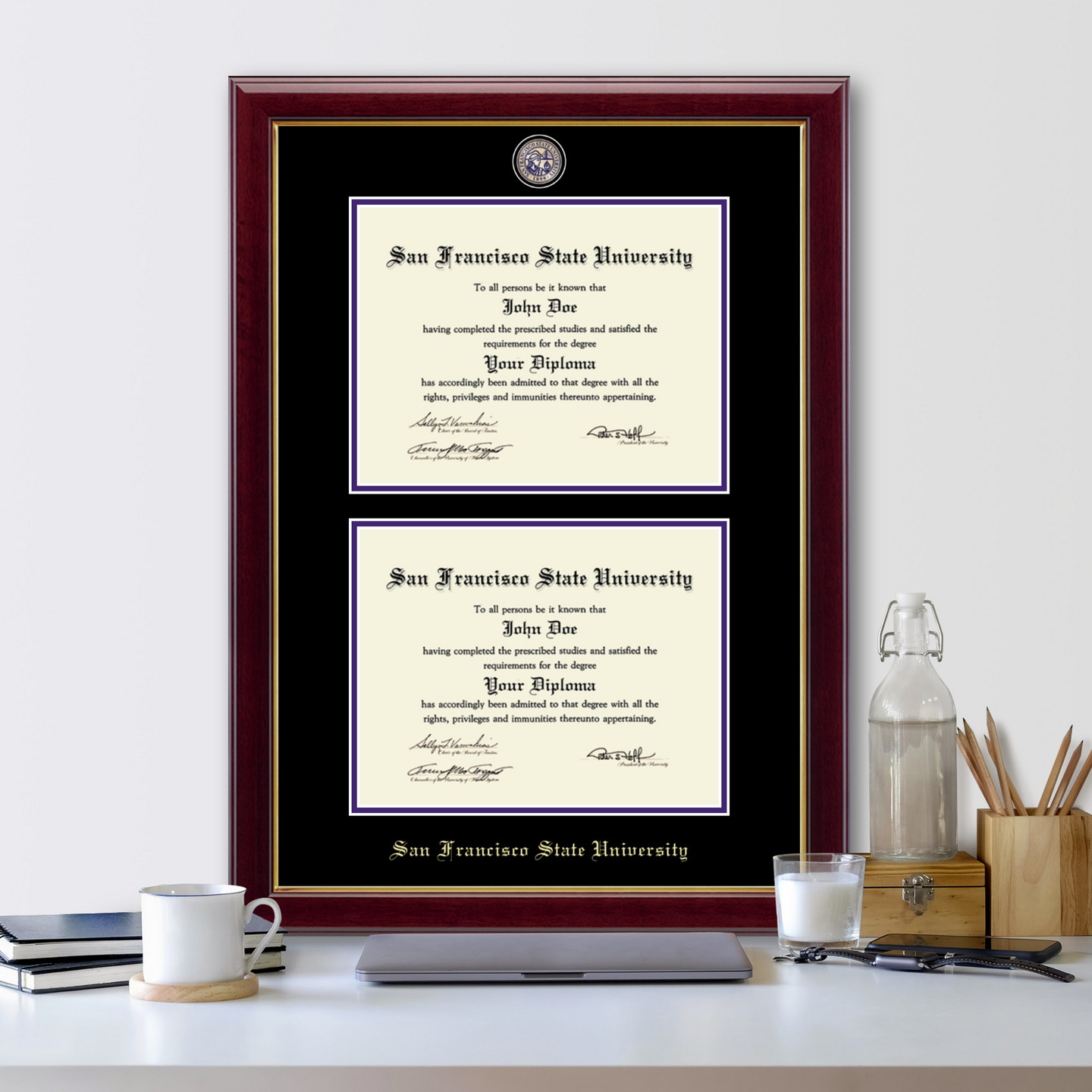 San Francisco State University Masterpiece Medallion Double Diploma ...