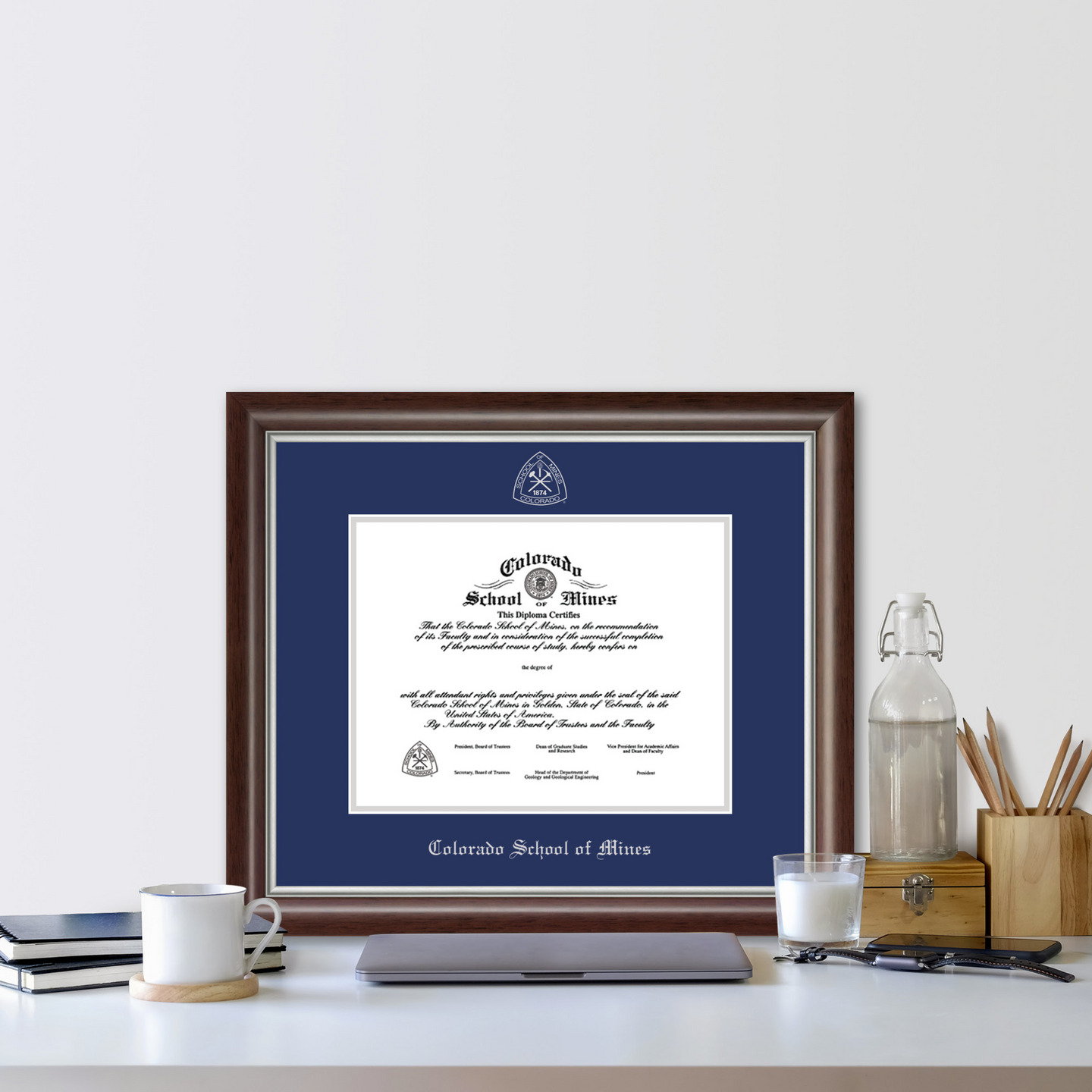 Colorado School of Mines Silver Embossed Diploma Frame in Devonshire ...
