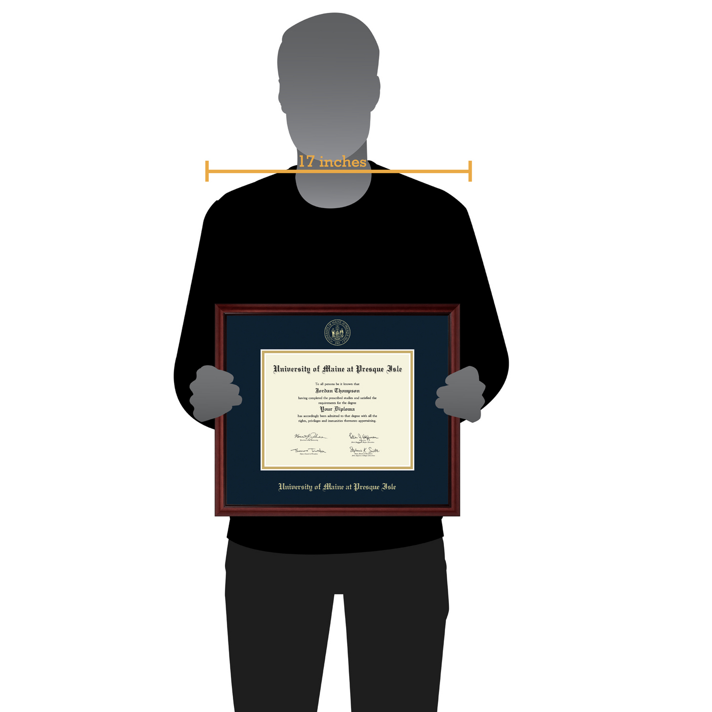 University of Maine at Presque Isle Gold Embossed Diploma Frame in ...