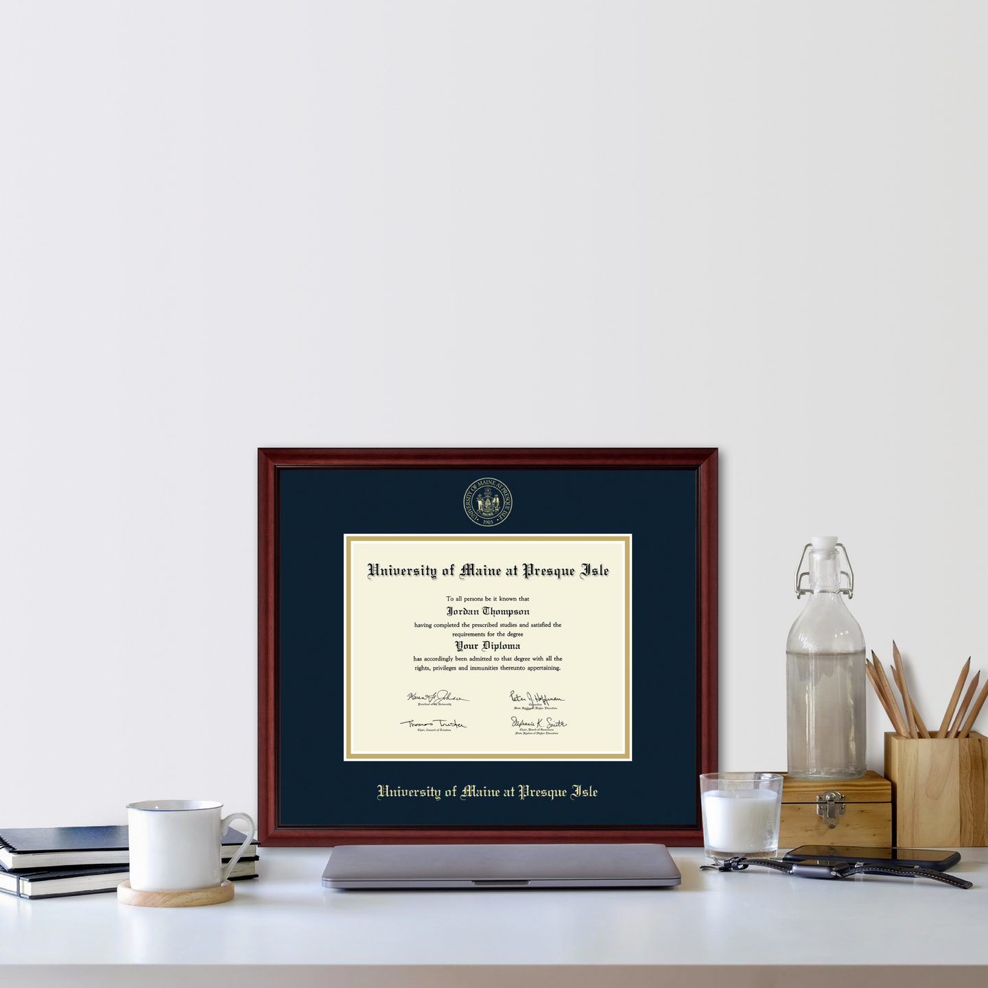 University of Maine at Presque Isle Gold Embossed Diploma Frame in ...