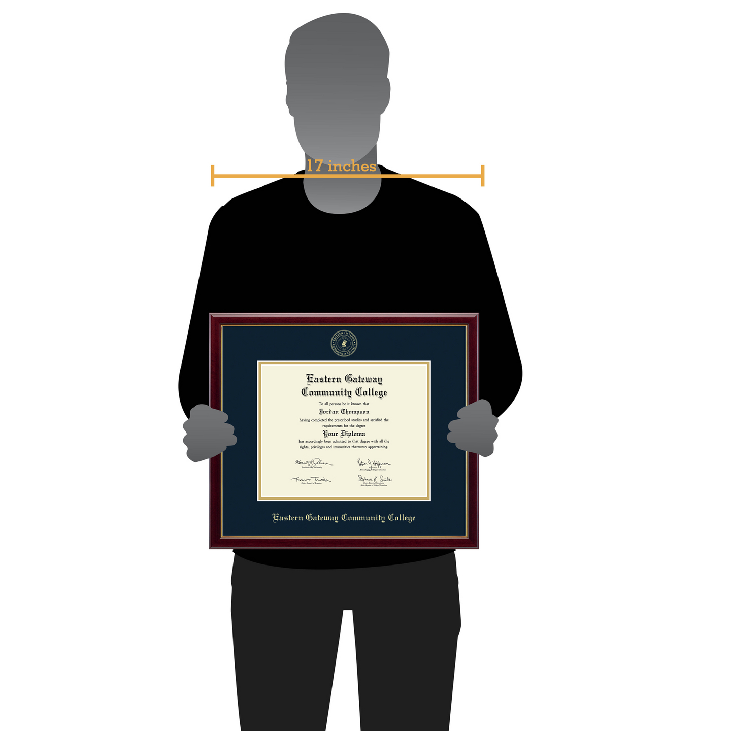 Eastern Gateway Community College Gold Embossed Diploma Frame in ...