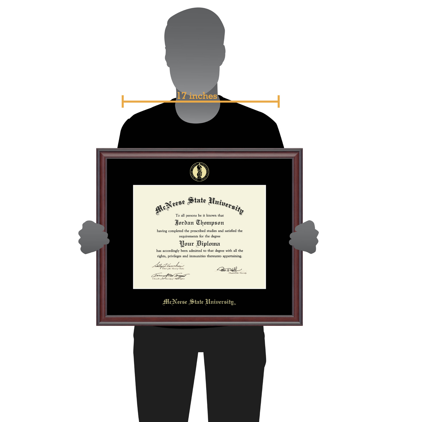 McNeese State University Gold Embossed Diploma Frame in Studio - Item ...