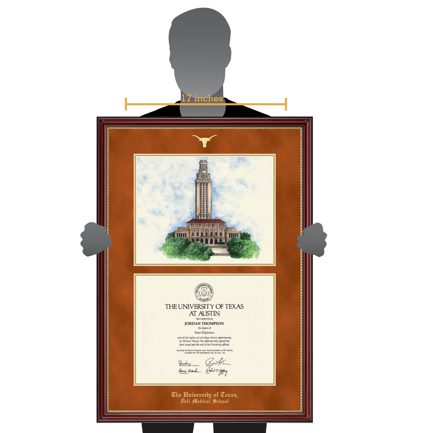 The University of Texas at Austin Campus Scene Diploma Frame in ...