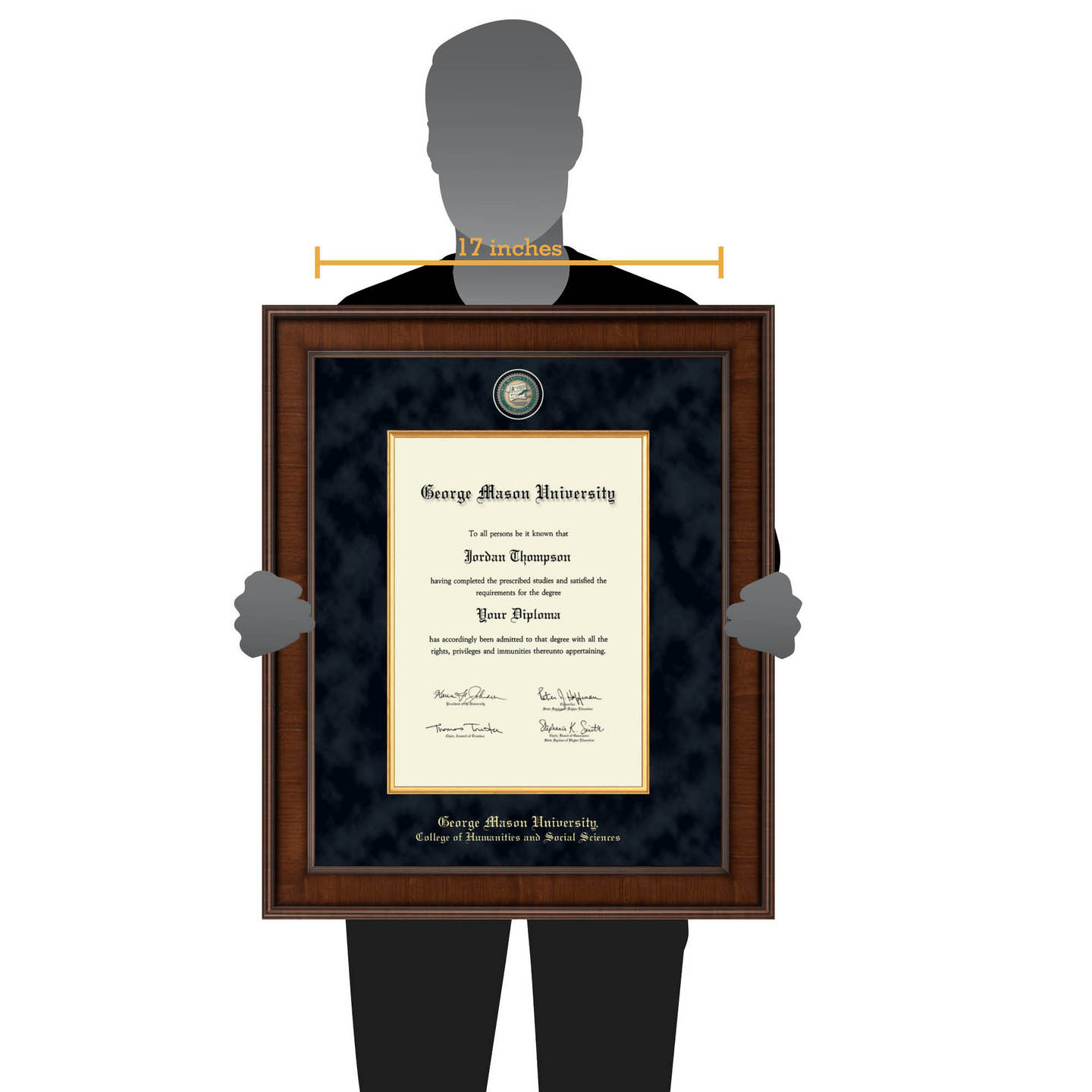 George Mason University Presidential Masterpiece Diploma Frame in ...