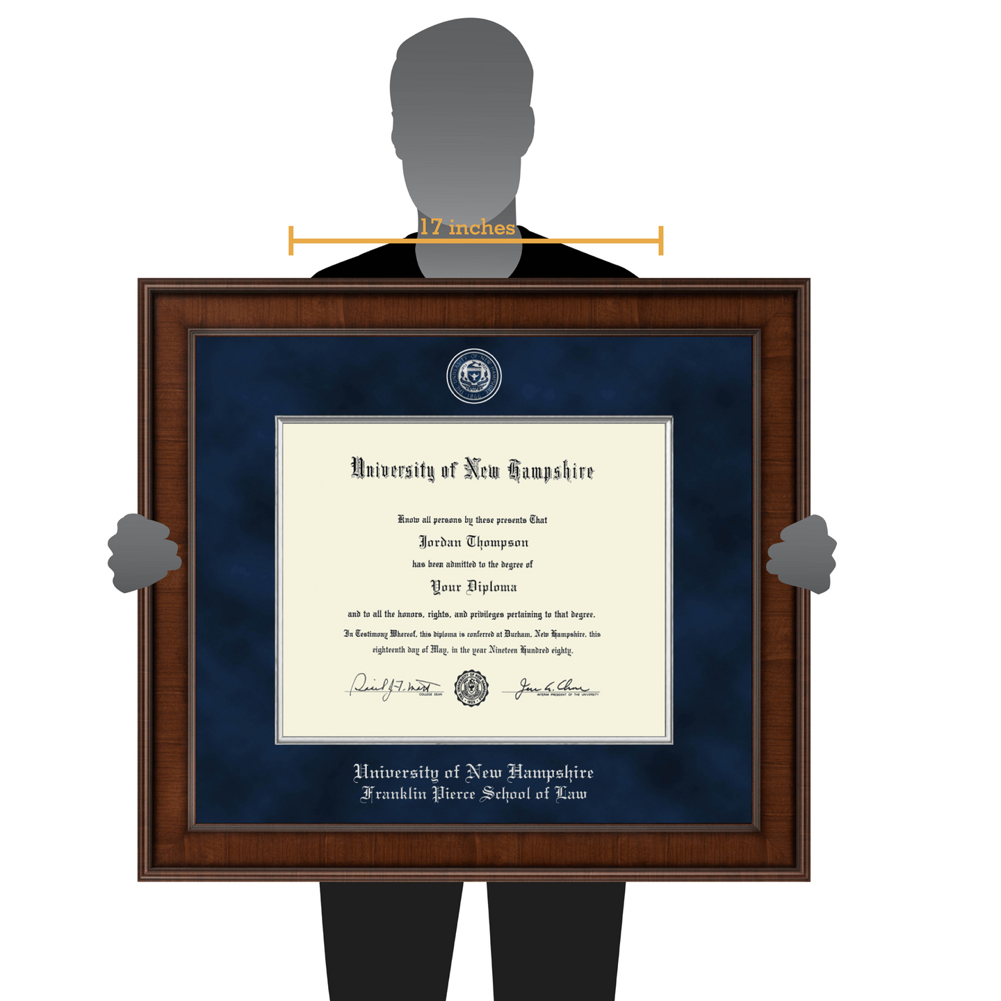 University of New Hampshire Presidential Masterpiece Diploma Frame in ...