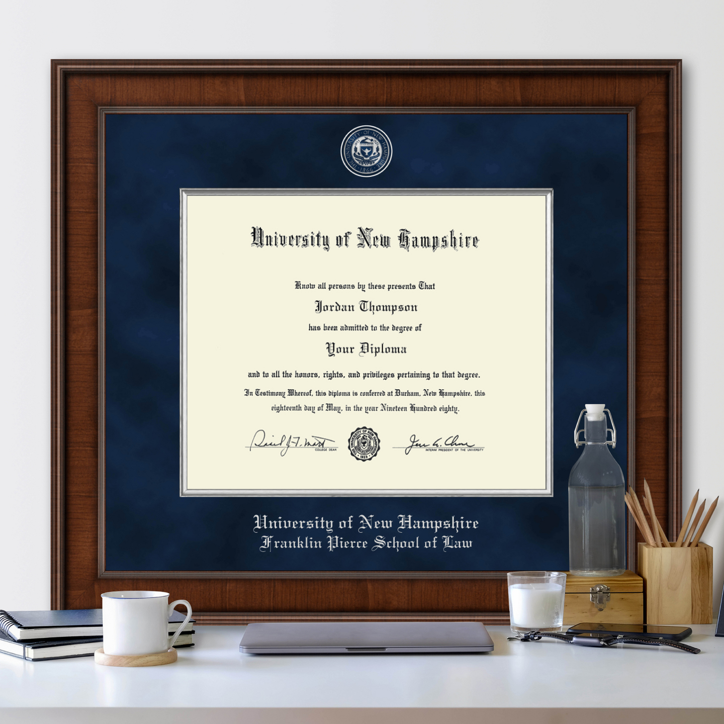 University of New Hampshire Presidential Masterpiece Diploma Frame in ...