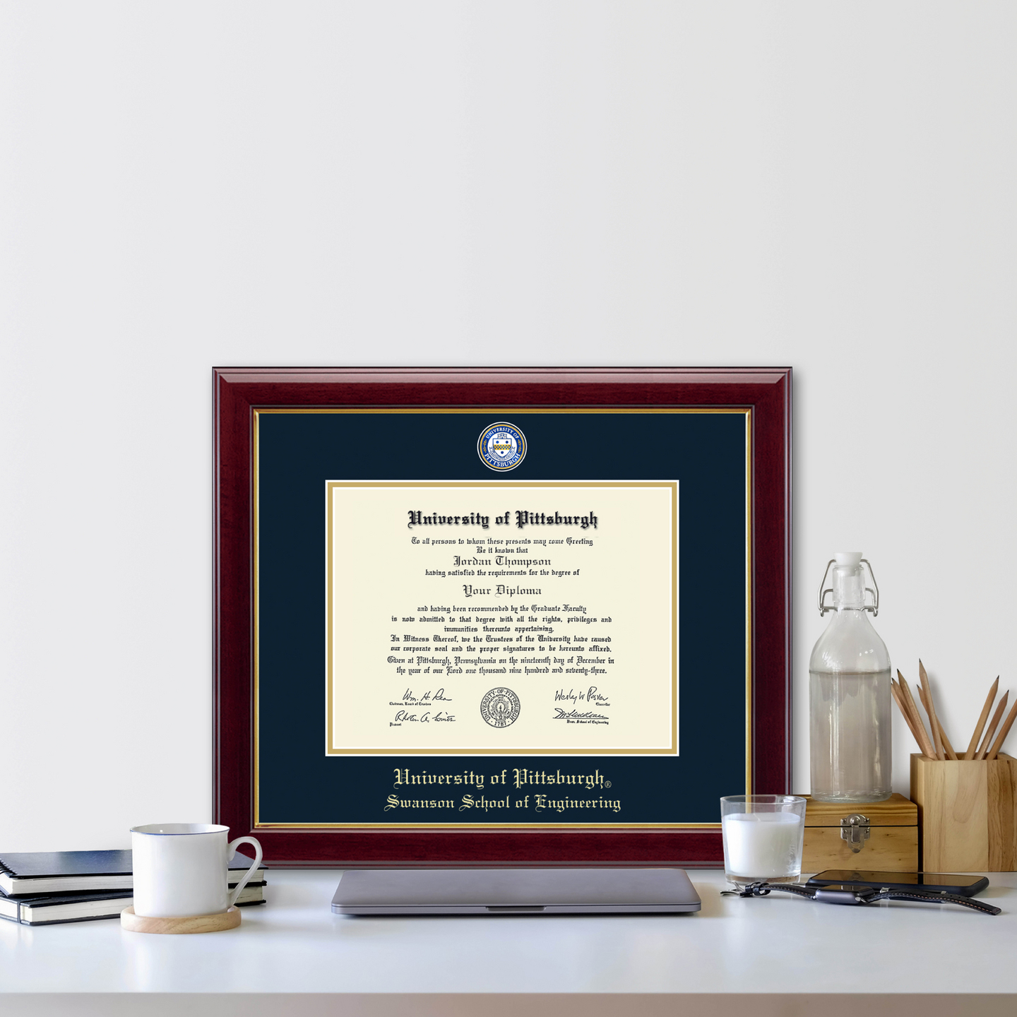 University of Pittsburgh Masterpiece Medallion Diploma Frame in Gallery ...