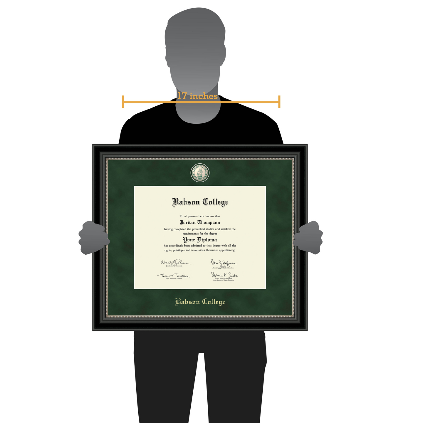 Babson College Regal Edition Diploma Frame in Noir - Item #344945