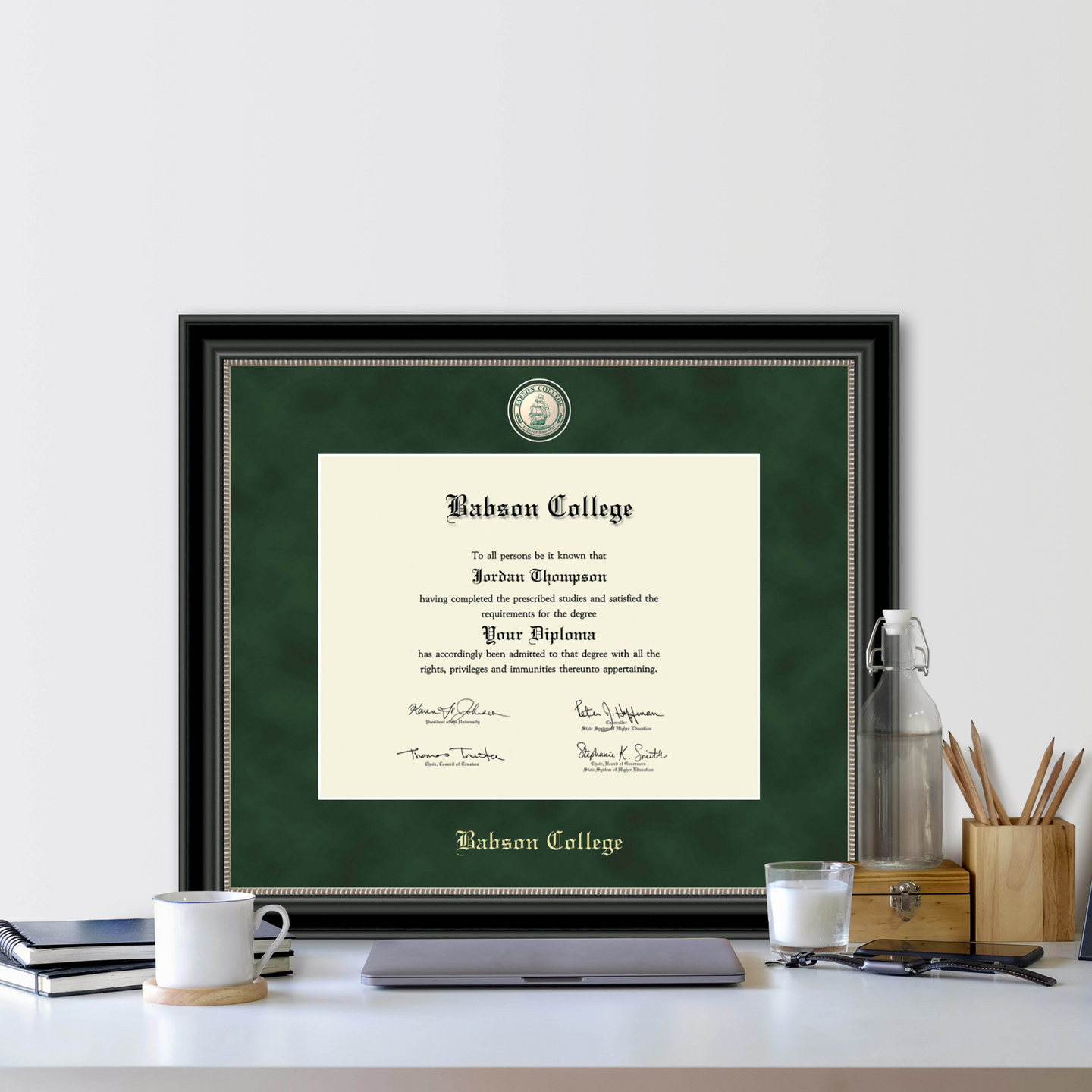 Babson College Regal Edition Diploma Frame in Noir - Item #344945