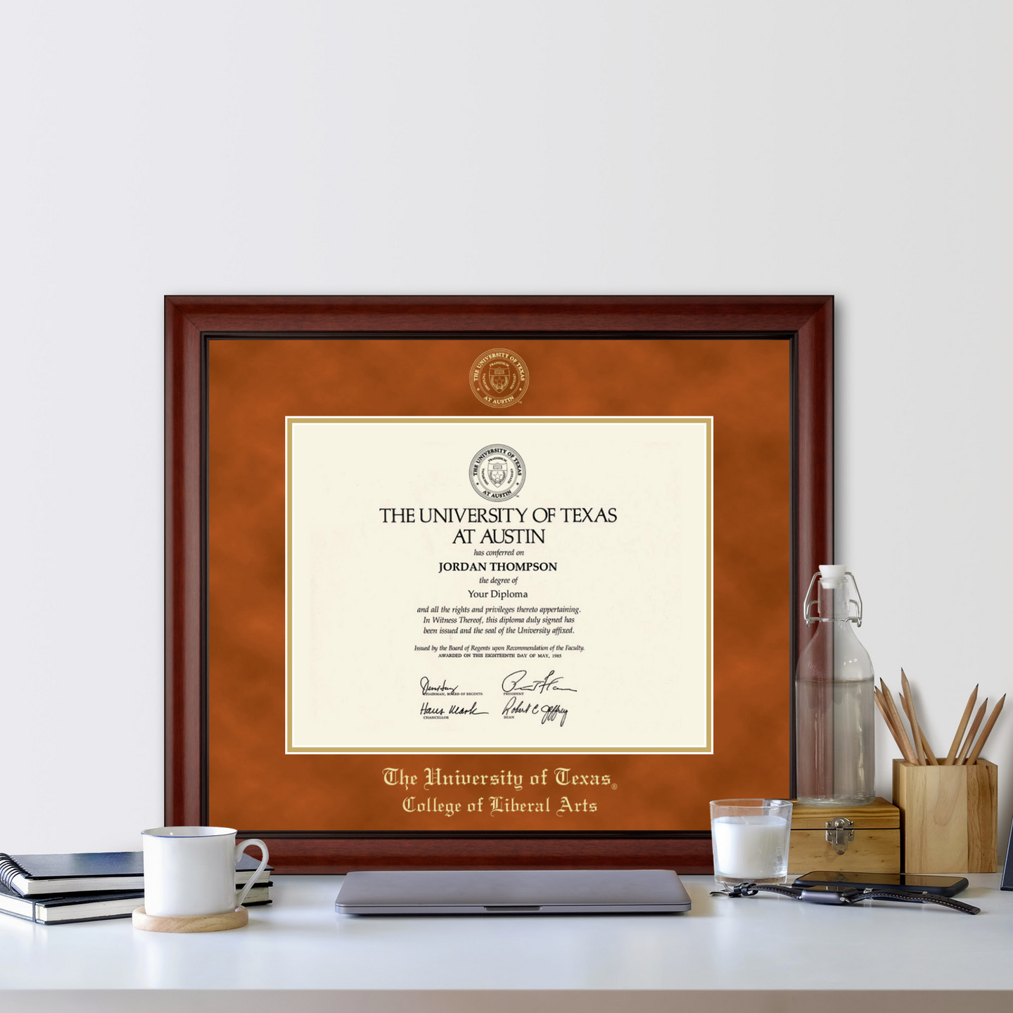The University of Texas at Austin Gold Embossed Diploma Frame in ...