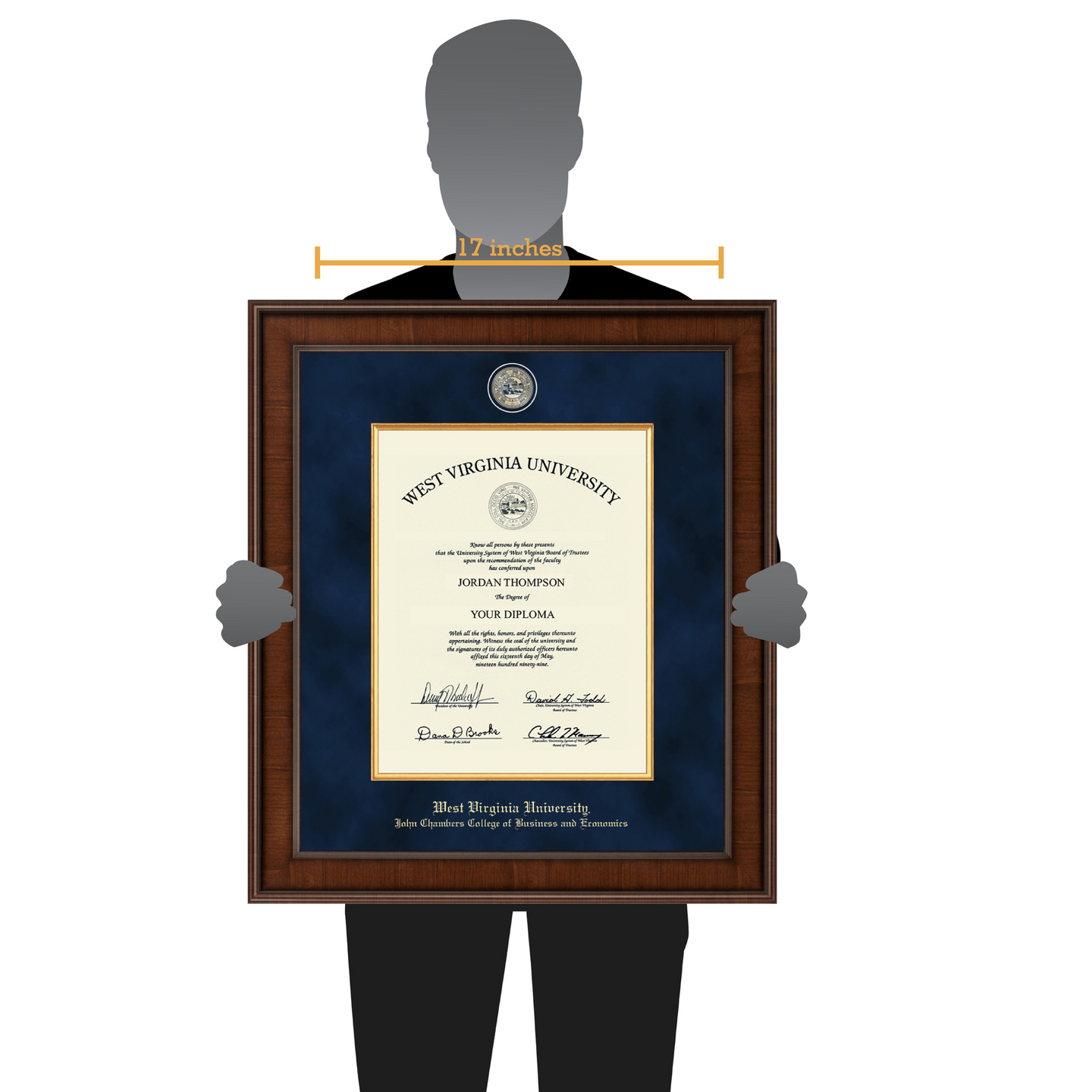 West Virginia University Presidential Masterpiece Diploma Frame in ...