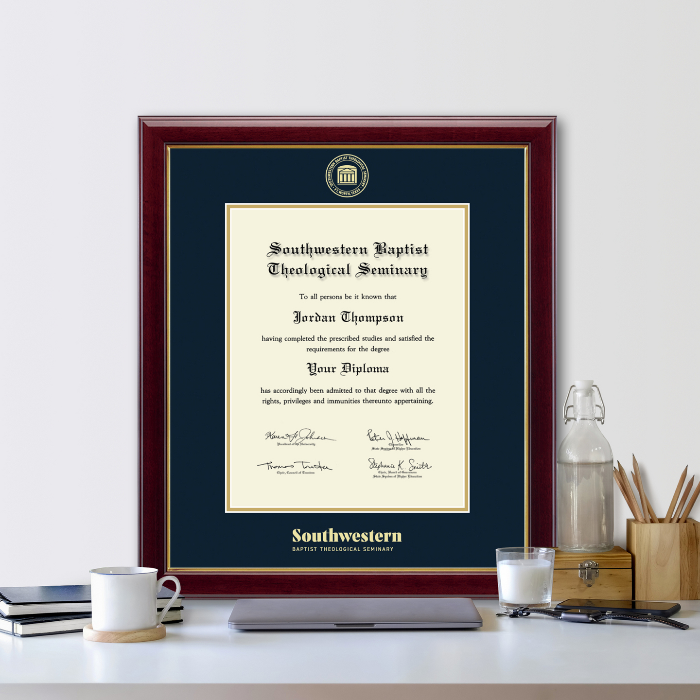 Southwestern Baptist Theological Seminary Gold Embossed Diploma Frame ...
