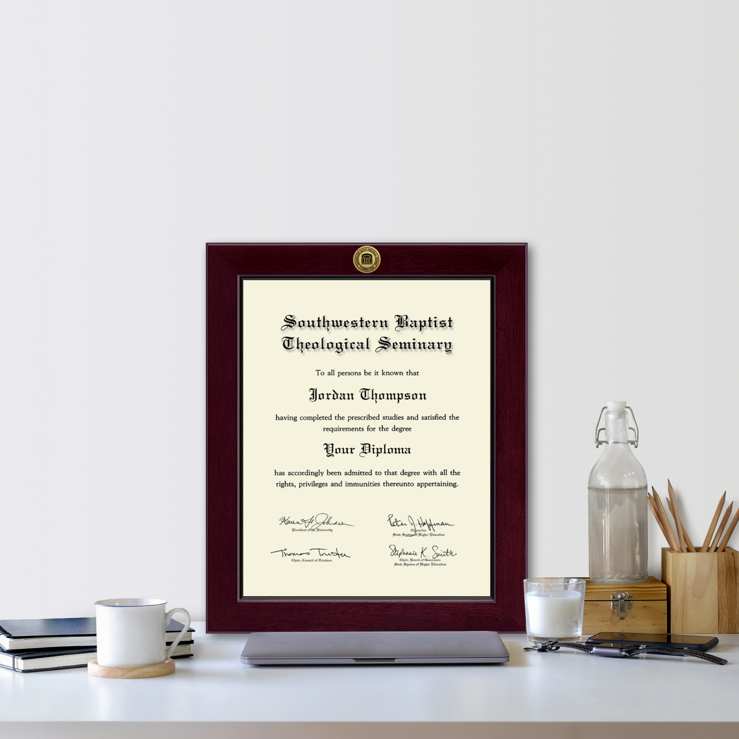 Southwestern Baptist Theological Seminary Century Gold Engraved Diploma ...