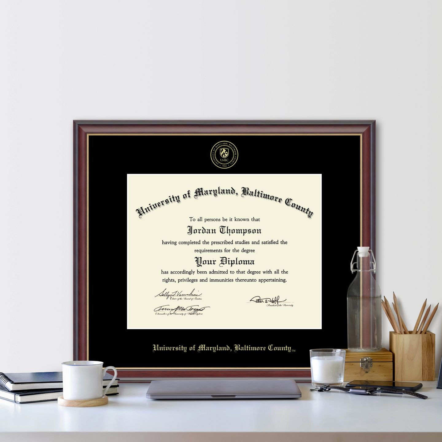 University of Maryland, Baltimore County Gold Embossed Diploma Frame in ...