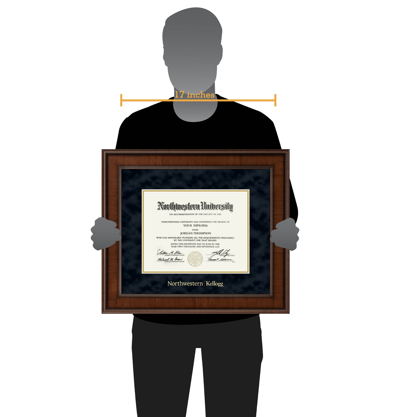 Northwestern University Gold Embossed Diploma Frame in Madison - Item ...