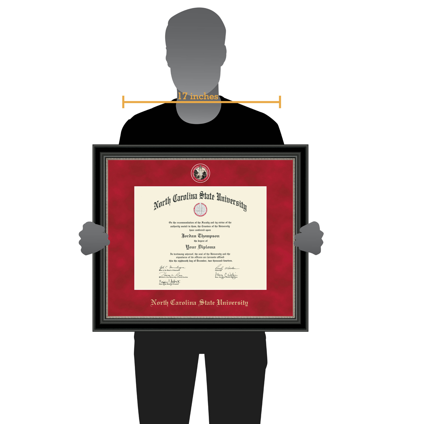 North Carolina State University Regal Edition Diploma Frame in Noir ...