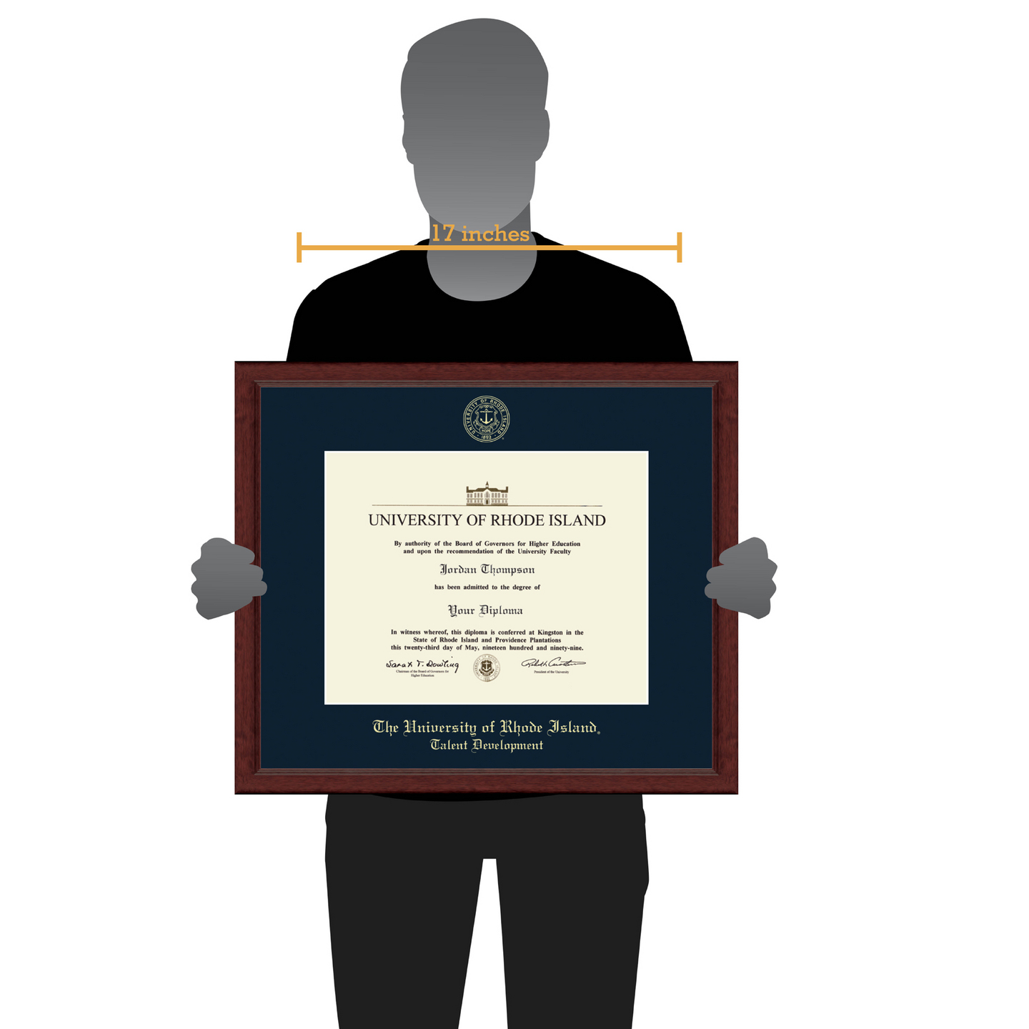 The University of Rhode Island Gold Embossed Diploma Frame in Sierra ...