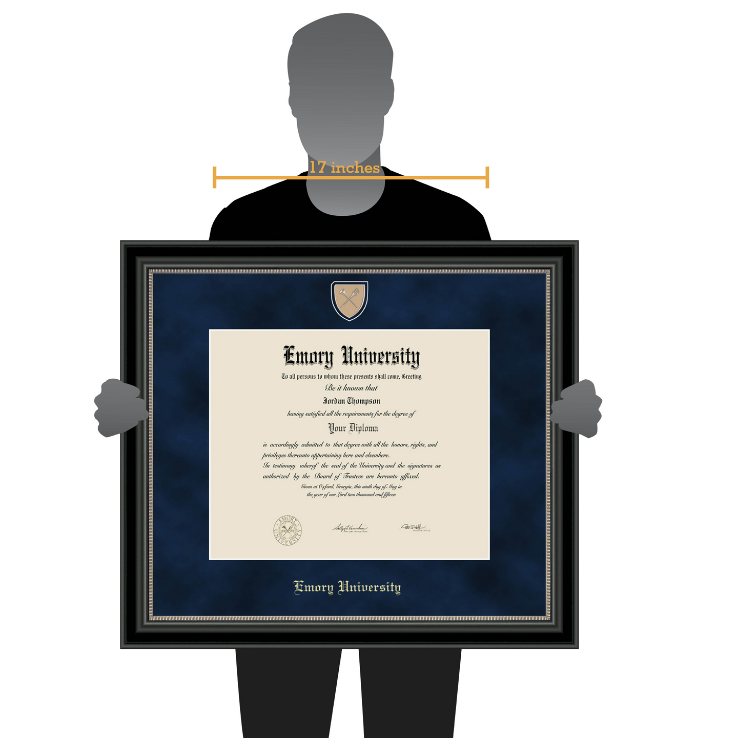Emory University Regal Edition Diploma Frame in Noir - Item #358465 ...