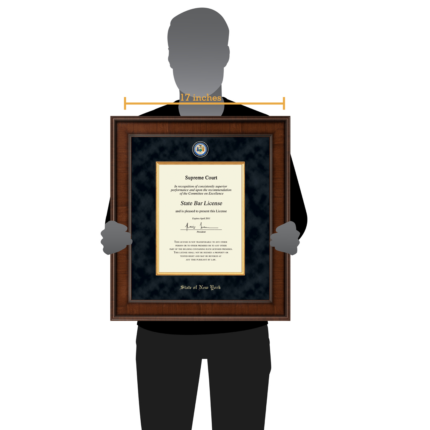 State of New York Presidential Masterpiece Certificate Frame in Madison ...