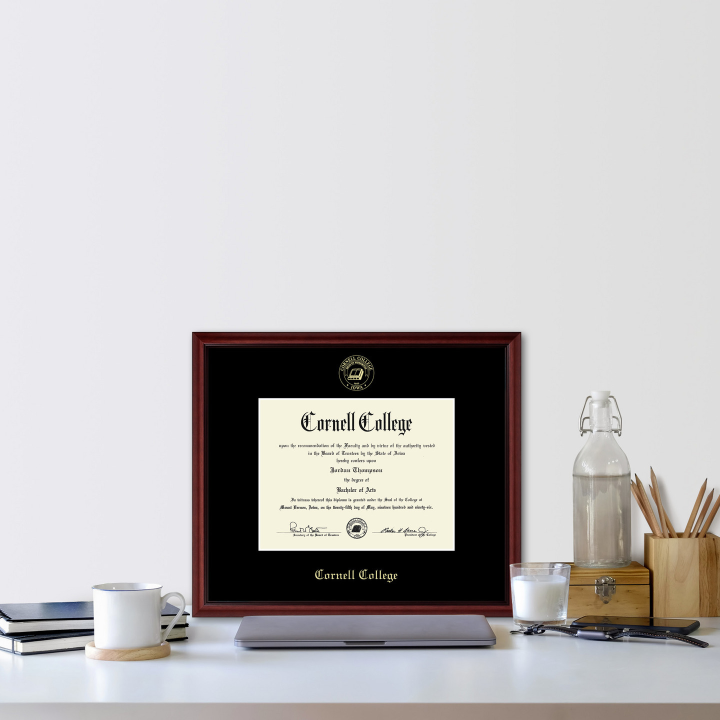 Cornell College Gold Embossed Diploma Frame in Camby - Item #129623