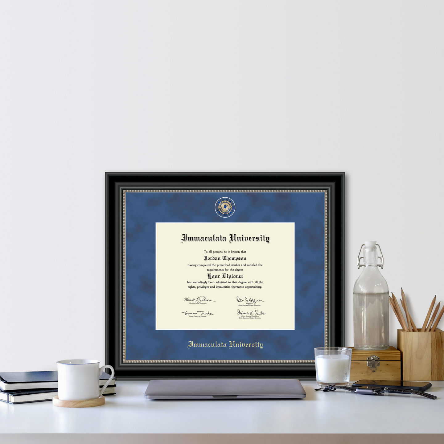 Immaculata University Regal Edition Diploma Frame in Noir - Item #361784
