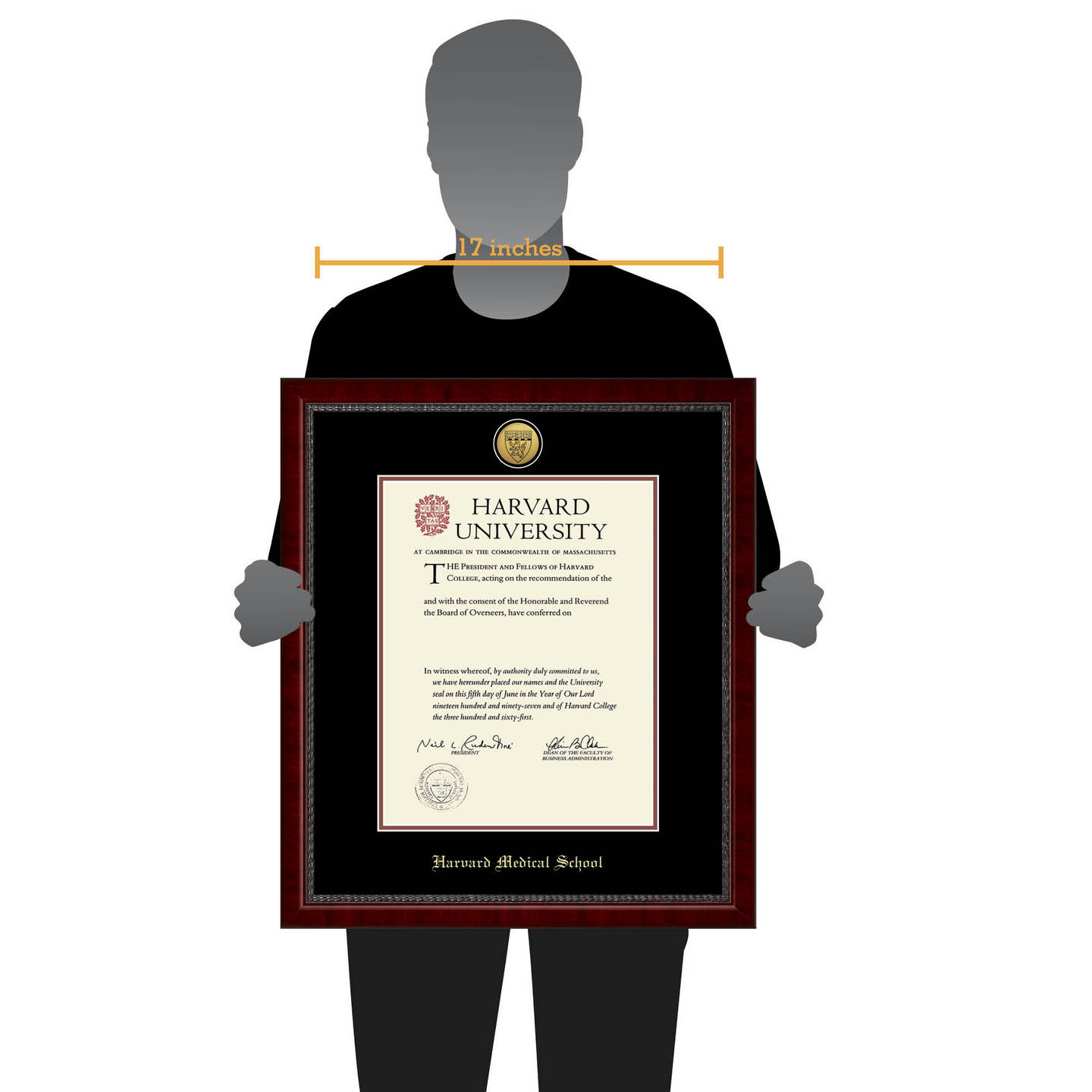 Harvard University Gold Engraved Medallion Diploma Frame in Sutton ...
