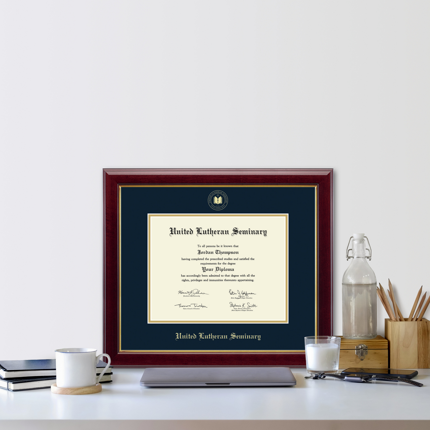 United Lutheran Seminary Gold Embossed Diploma Frame in Gallery - Item ...