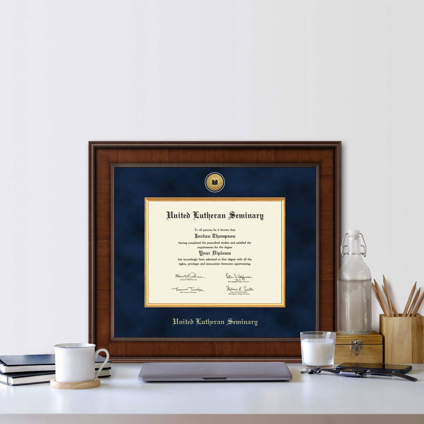 United Lutheran Seminary Presidential Gold Engraved Diploma Frame in ...