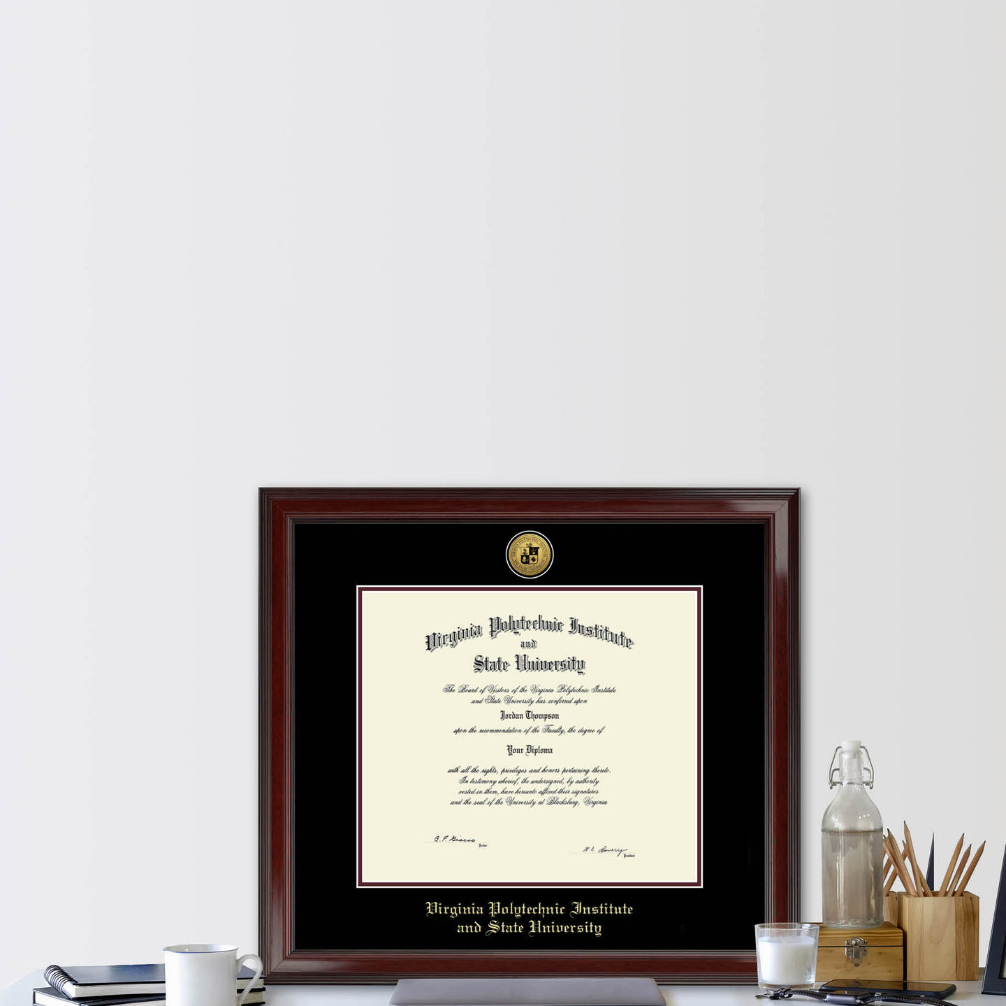 Virginia Polytechnic Institute and State University Gold Engraved ...