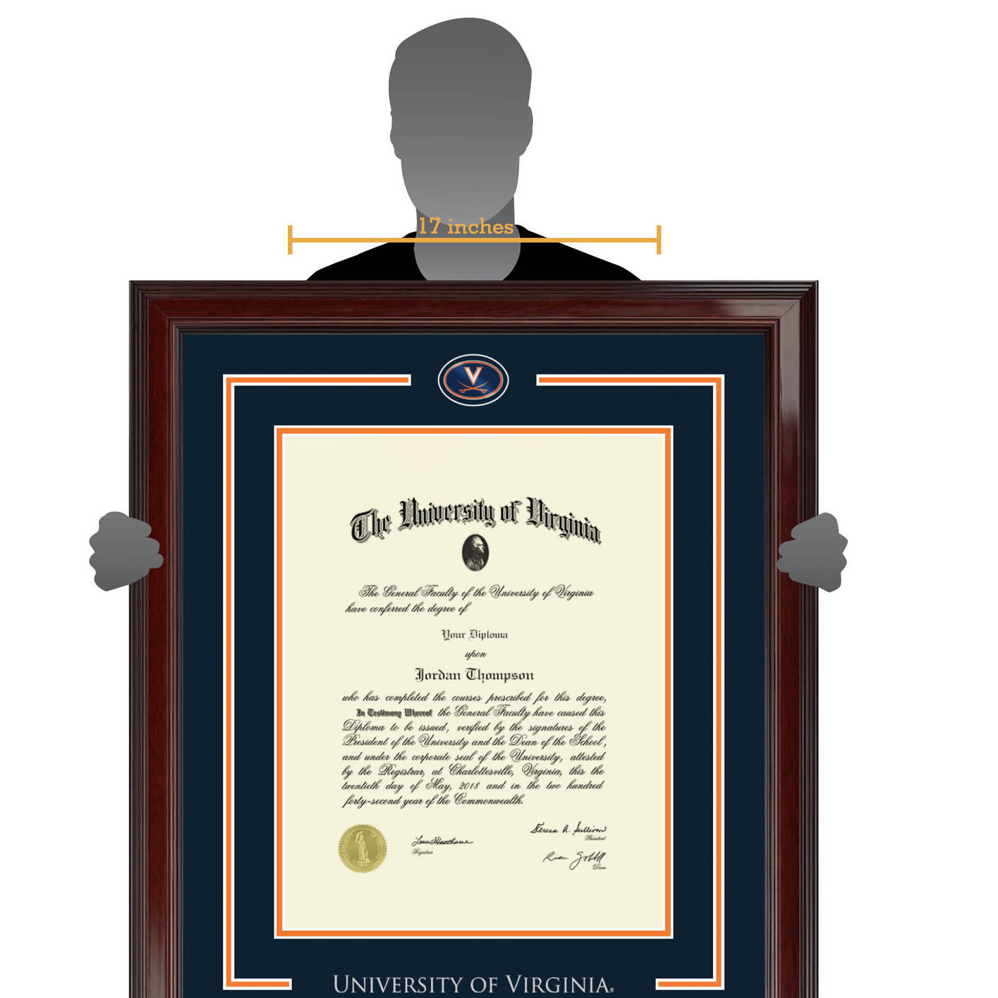 University of Virginia Spirit Medallion Diploma Frame in Encore - Item ...