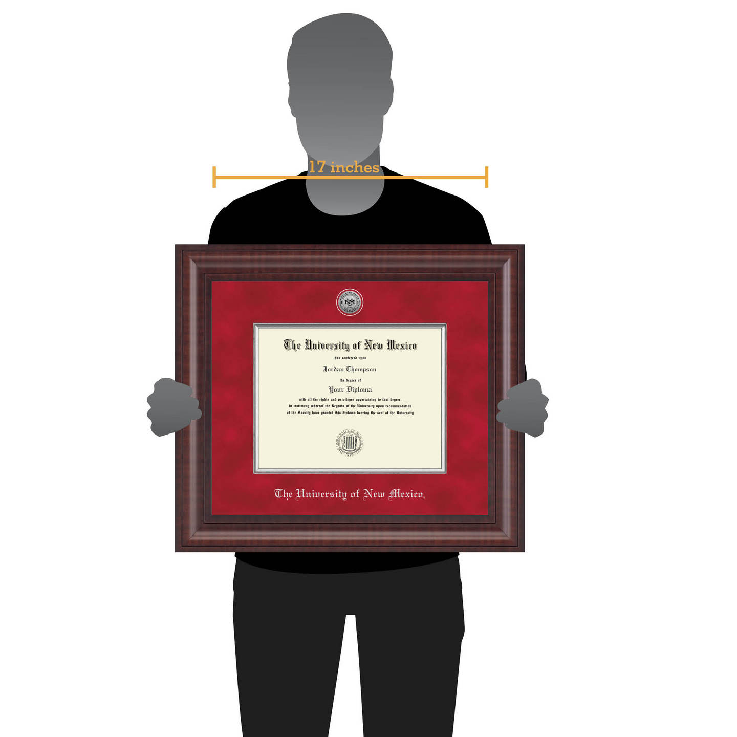 The University of New Mexico Presidential Silver Engraved Diploma Frame ...