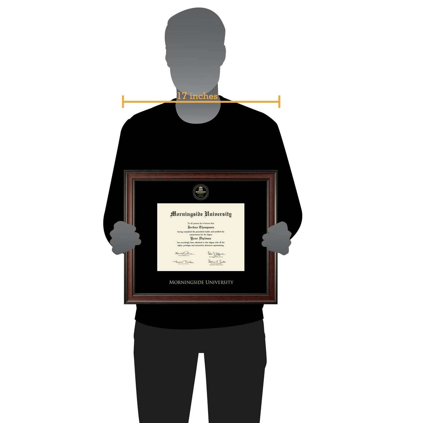 Morningside University Gold Embossed Diploma Frame in Studio - Item #370595