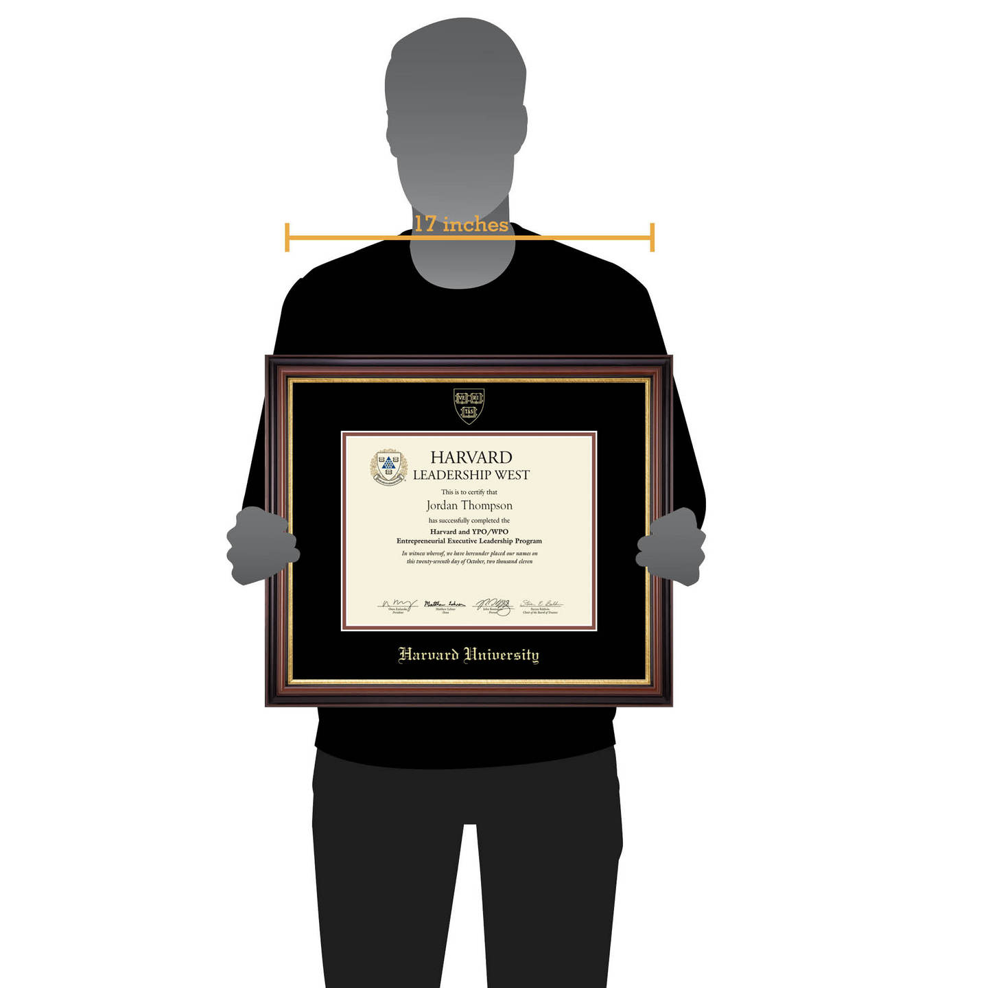 Harvard University Gold Embossed Certificate Frame in Regency Gold - Item #371318 from Harvard ...