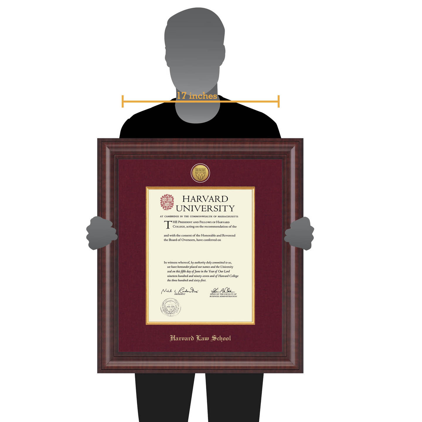 Harvard University Presidential Gold Engraved Diploma Frame in Premier ...