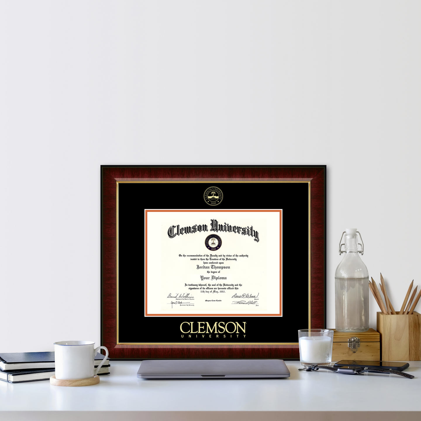 Clemson University Gold Embossed Diploma Frame in Murano - Item #383725 ...