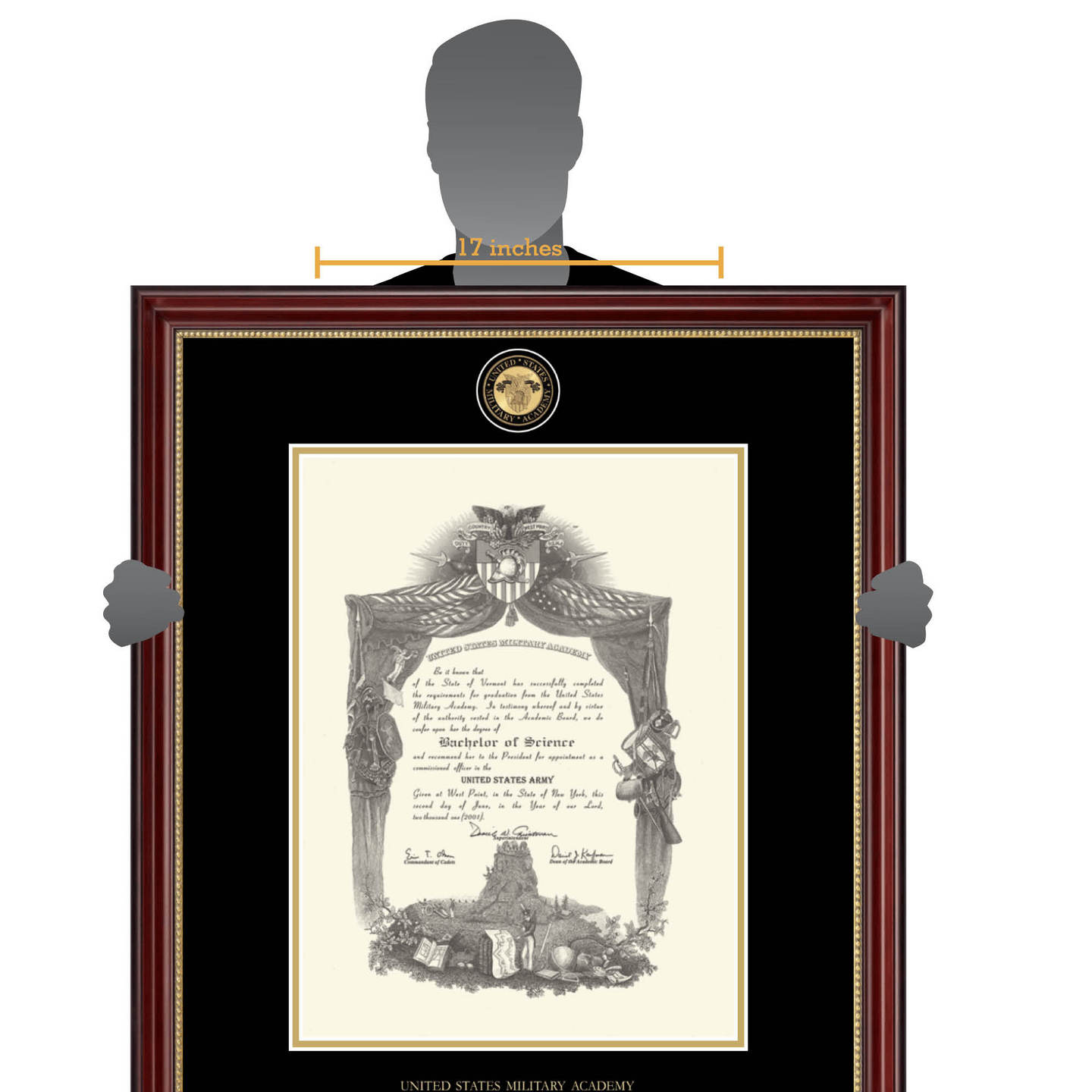 United States Military Academy Masterpiece Medallion Diploma Frame in ...