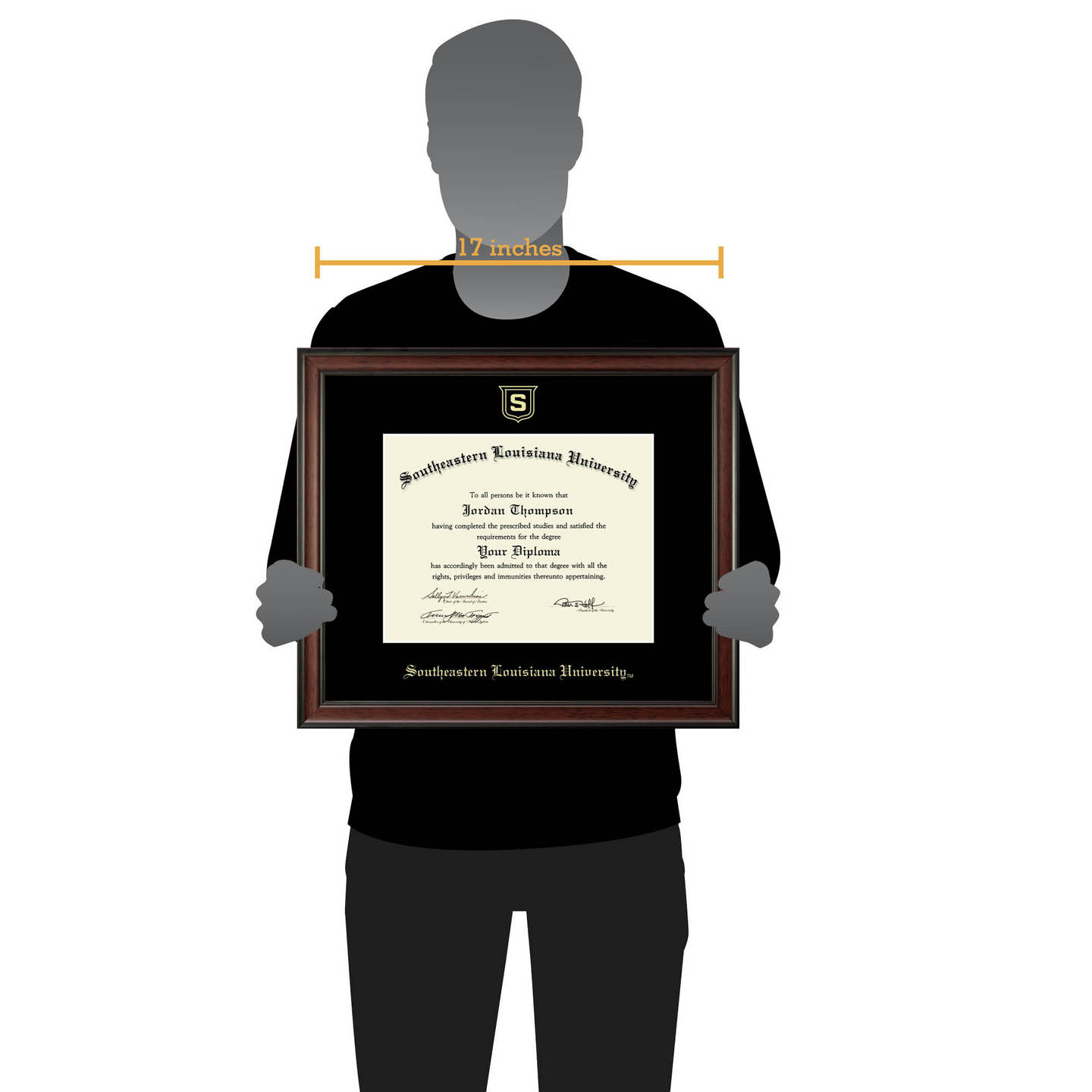 Southeastern Louisiana University Gold Embossed Diploma Frame in Studio ...