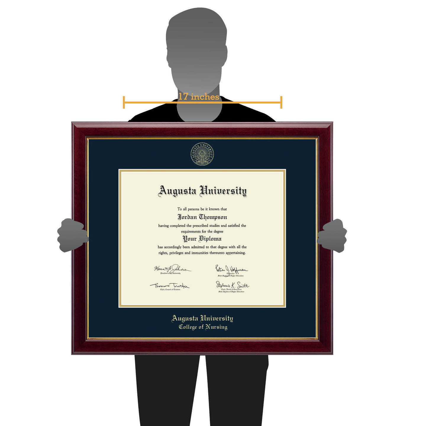 Augusta University Gold Embossed Diploma Frame in Gallery - Item ...