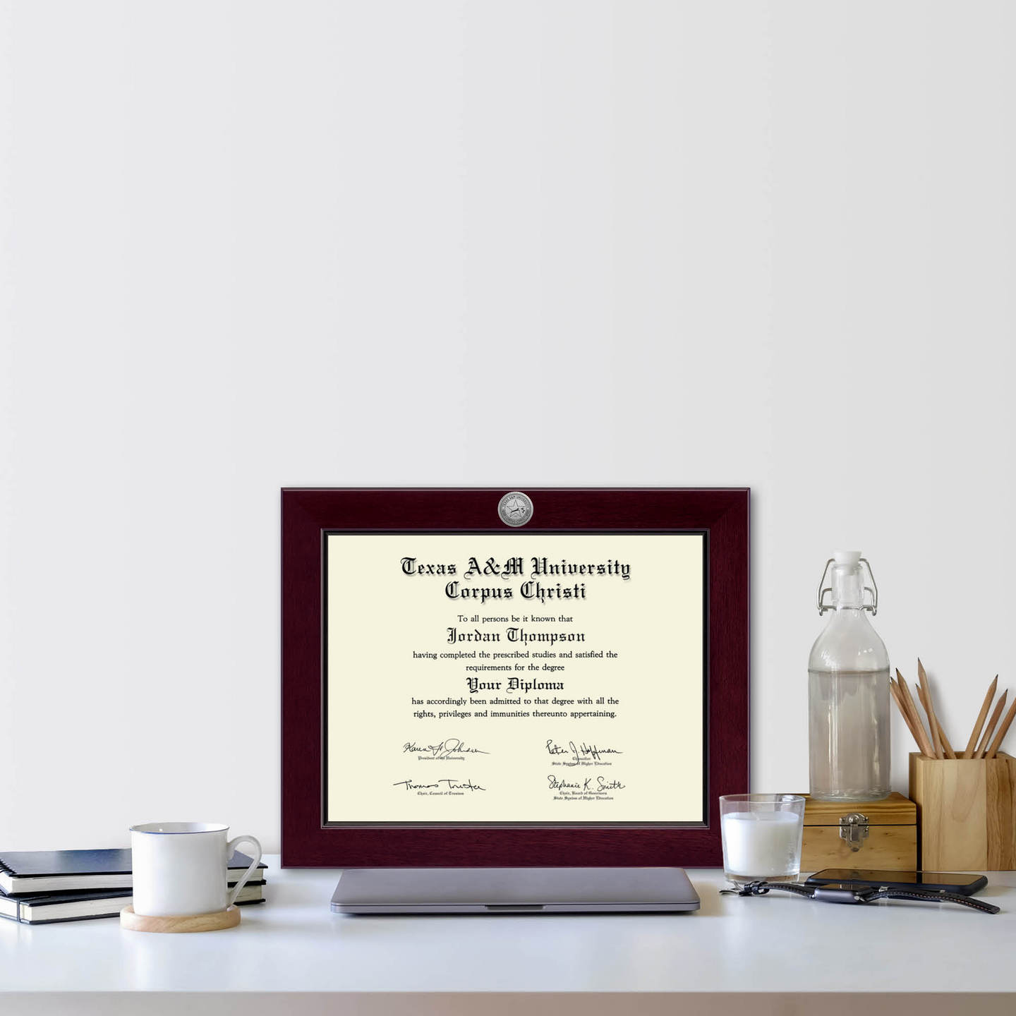 Texas A&M University Corpus Christi Century Silver Engraved Diploma ...