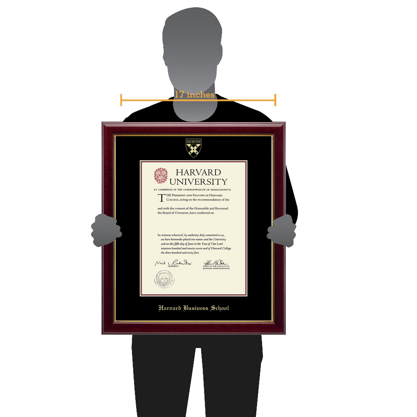 Harvard University Gold Embossed Diploma Frame in Gallery - Item #114047 from Harvard COOP Mail ...