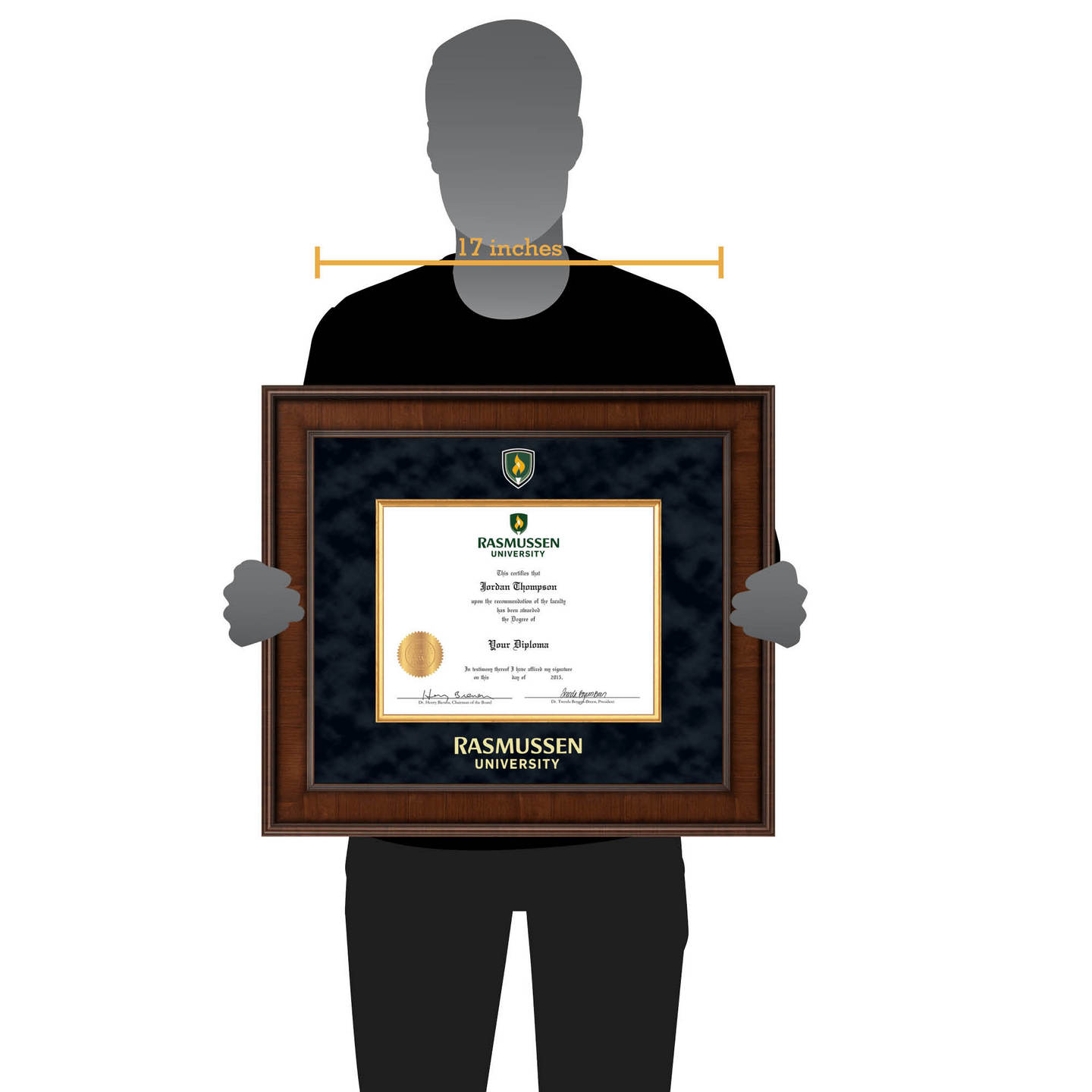 Rasmussen University Presidential Masterpiece Diploma Frame in Madison ...