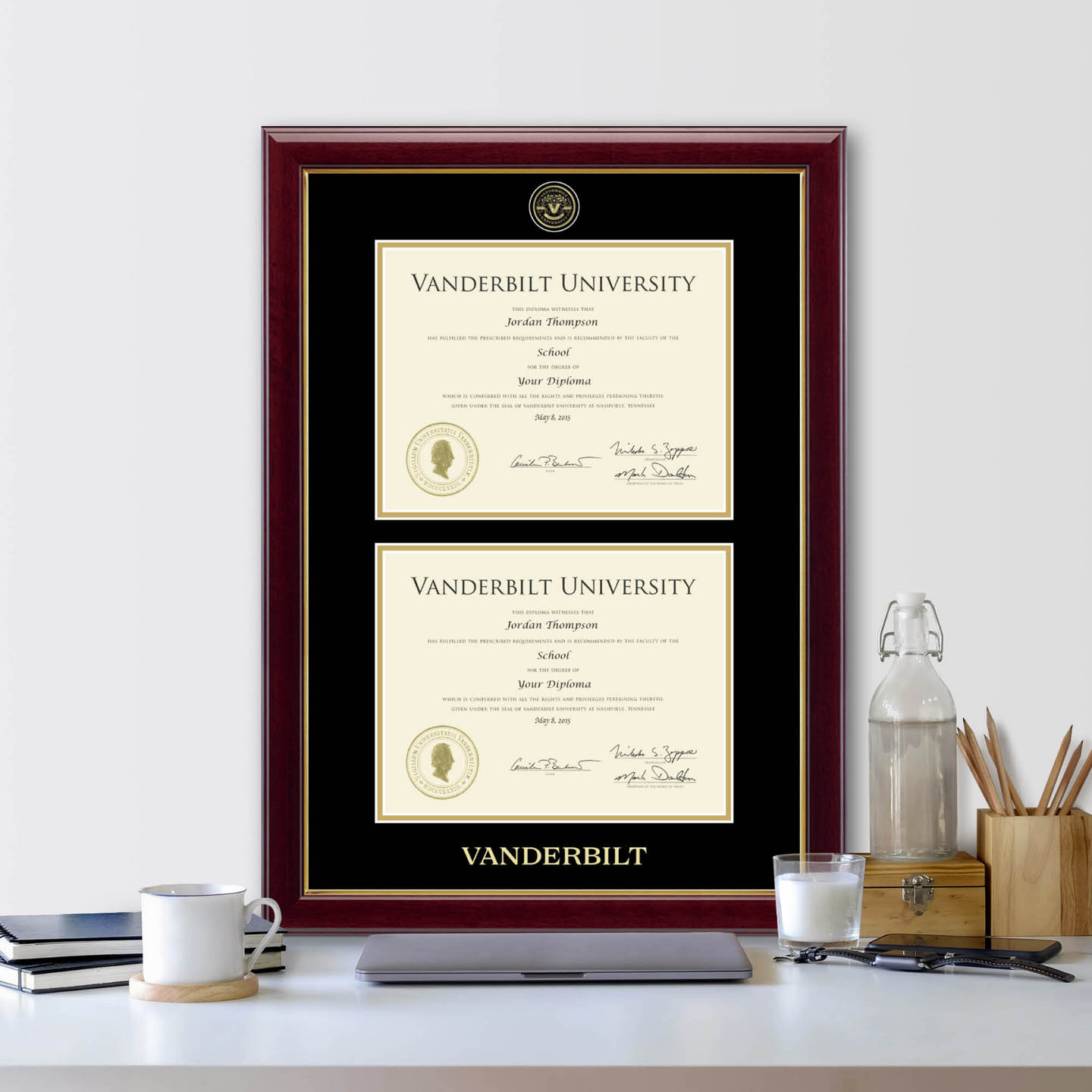 Vanderbilt University Masterpiece Medallion Double Diploma Frame in ...