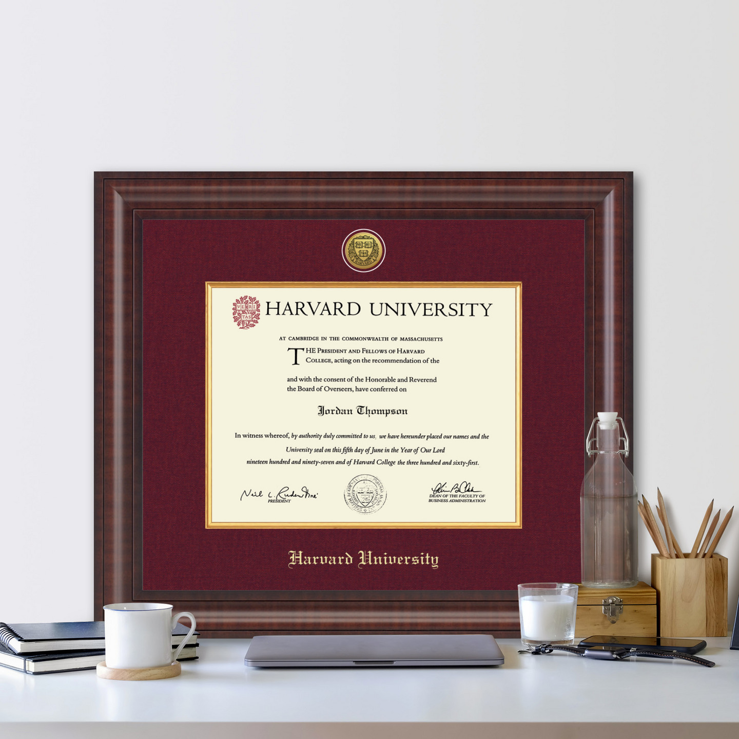 Harvard University Presidential Gold Engraved Diploma Frame in Premier - Item #132260 from ...