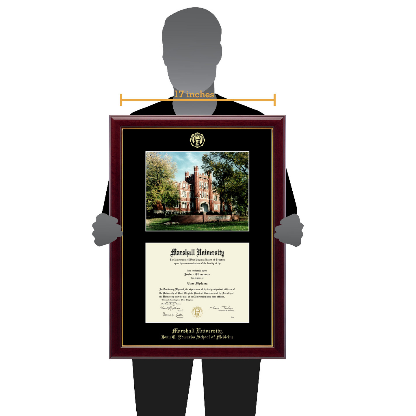 Marshall University Campus Scene Diploma Frame in Gallery - Item ...