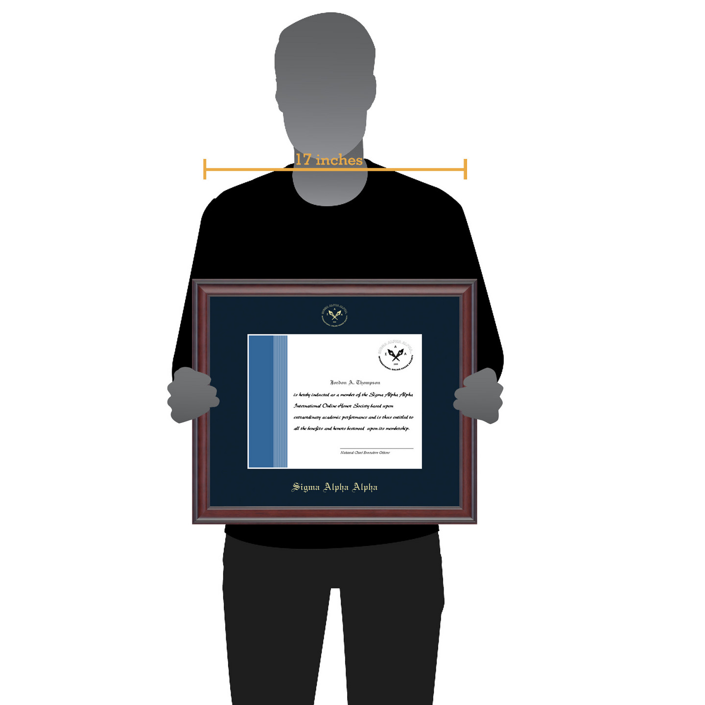 Sigma Alpha Alpha Gold Embossed Certificate Frame in Studio - Item #137712 from Sigma Alpha Alpha