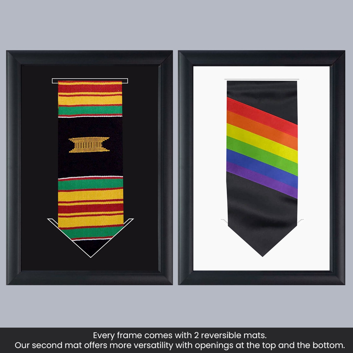 Pratt Institute Graduation Stole Frame in Obsidian - Item #388960