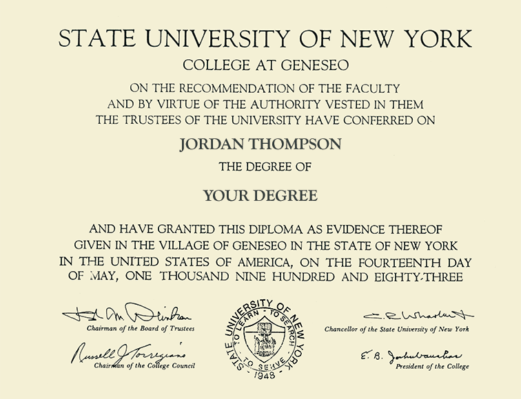 University Of Ny State College Diploma Templates Amazon.com:
