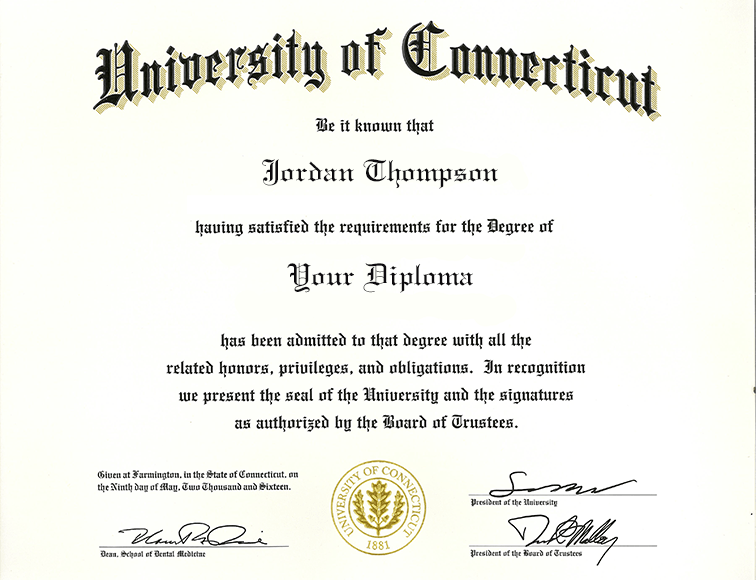 Diploma Frame University Of Connecticut Graduation Cord Box Diploma
