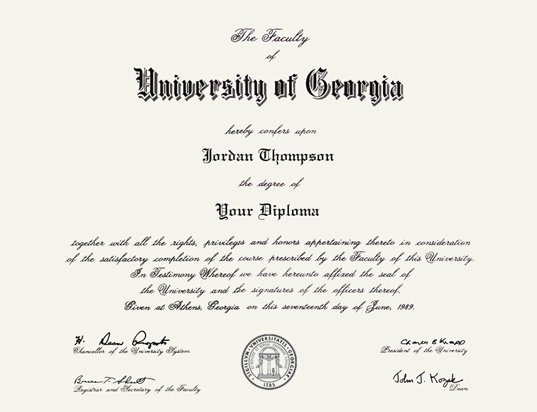 University Of Georgia Diploma